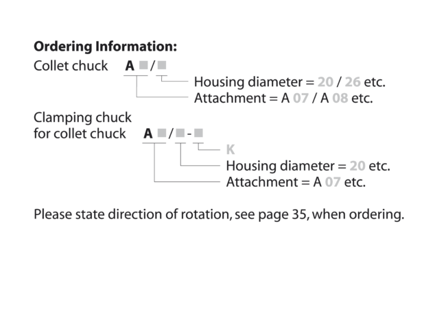 Collet chuck for tool spindles for manual tool changes - GMN